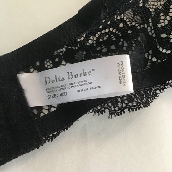 Delta Burke | Intimates & Sleepwear | Delta Burke Blackpink Lace Bra ...